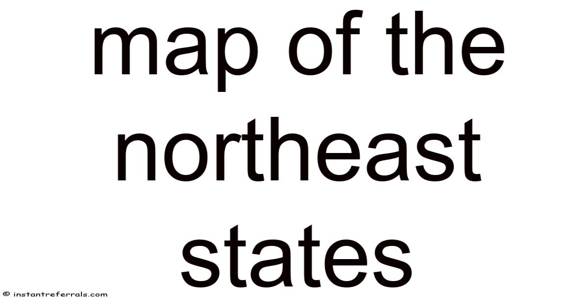 Map Of The Northeast States