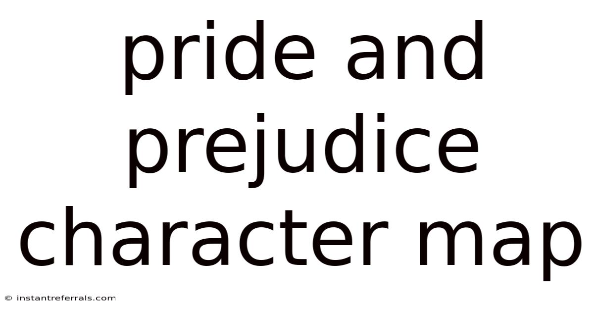 Pride And Prejudice Character Map