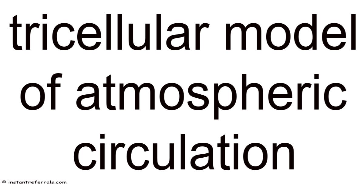 Tricellular Model Of Atmospheric Circulation